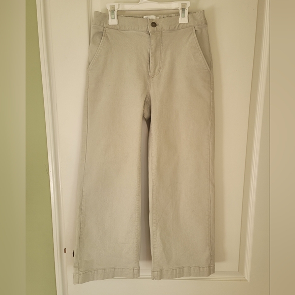 OAK + FORT | Pants & Jumpsuits | Oak Fort Light Beige Cropped Pants ...